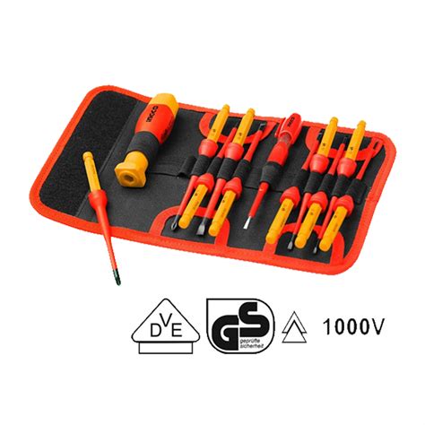 Ripley JUEGO DE DESTORNILLADORES AISLADOS 12PCS 1000V INGCO HKISD1201