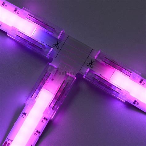 Corner COB LED Strip Connector T Shape L Shape Onlumi Technology