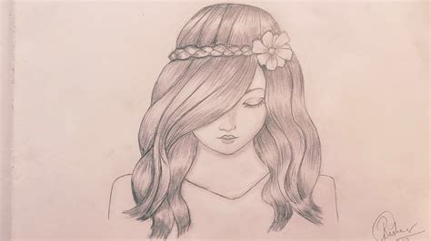 Easy Girl Drawing Ideas Pencil Sketch Tutorials Art Video YouTube