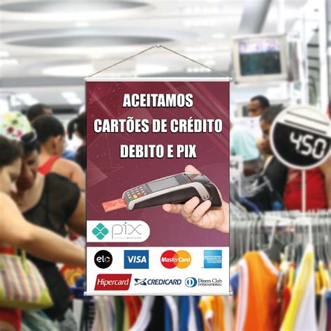 Placa Faixa Banner Aceitamos Pix E Cart Es Mercadolivre