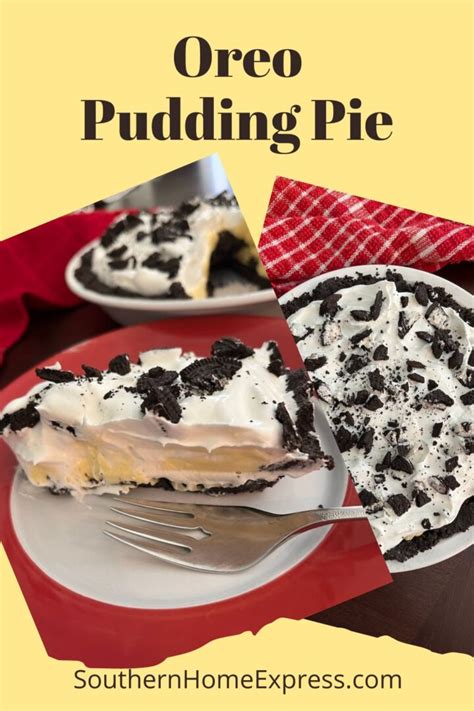 Easy No Bake Oreo Pudding Pie Recipe Southern Home Express