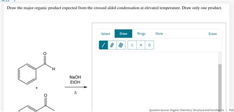 Solved Draw The Major Organic Product Expected From The Chegg