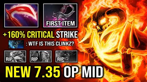 NEW 7 35 OP MID CLINKZ First Item Khanda 160 Critical Strike Brutal