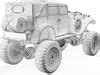 3D Model The BigBen Huge Post Apocalypse Monster Truck Da1 VR AR