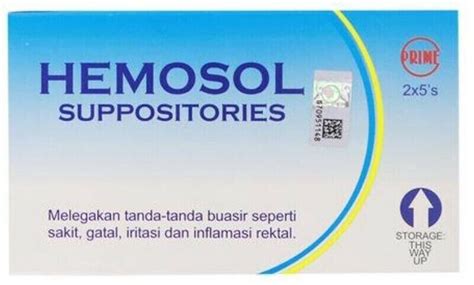 2 X 10 S HEMOSOL Suppositories Relief Of Hemorrhoids Symptoms DHL