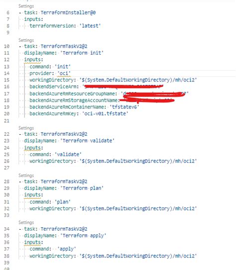 how to use azure devops pipeline terraform to build oracle cloud infra resources stack overflow