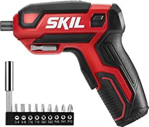 SKIL Tournevis Sans Fil Rechargeable 4 V Comprend 9 Embouts 1 Porte