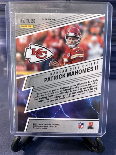 Mavin Patrick Mahomes Panini Mosaic Green Prizm Tile Thunder