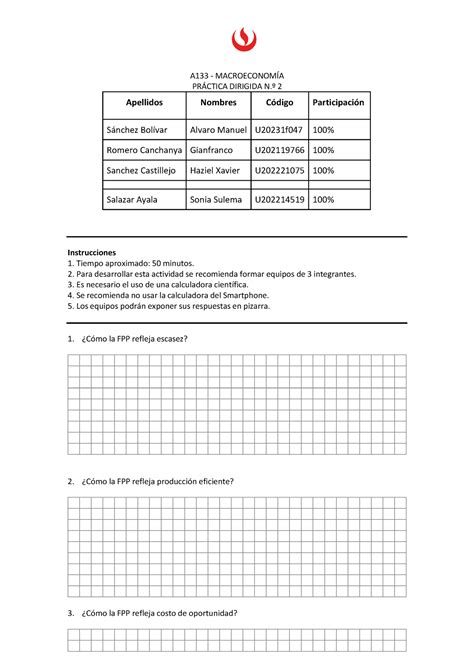 AF133 Macroeconomía Práctica dirigida 02 FPP A133