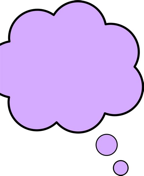 Thought Bubble Purpl Svg Clip Arts Thought Bubble Purple Clipart