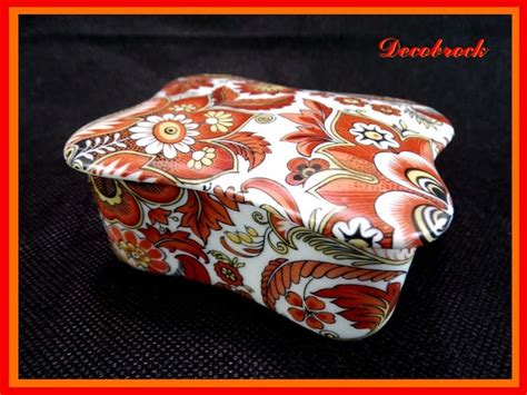 Boite coffret à bijoux vintage en porcelaine de Limoges décor Etsy