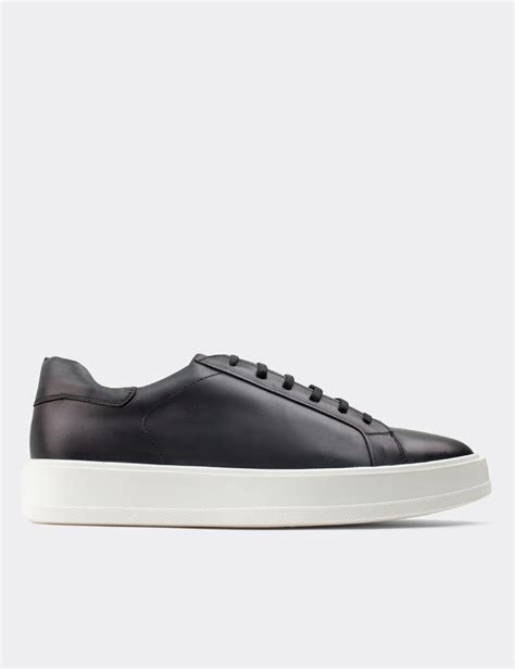 Hakiki Deri Taba Rengi Sneaker Erkek Ayakkabı 01904MTBAE01 Deery