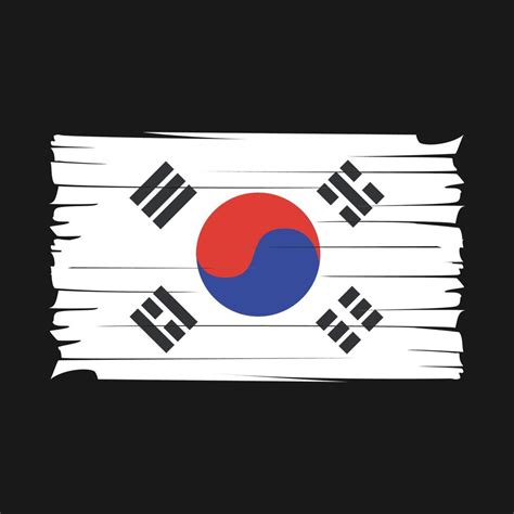 Vetor De Bandeira Da Coreia Do Sul 20166143 Vetor No Vecteezy