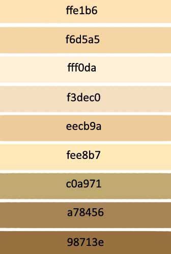 Photoshop Skin Tones by Gelabird on DeviantArt Ngựa pony Hình xăm