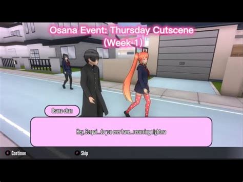 Yandere Simulator Osana Event Thursday Cutscene Week Youtube