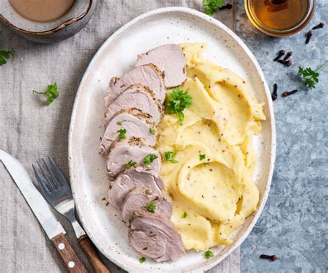 Polędwiczki wieprzowe w sosie miodowym i purée ziemniaczane Cookidoo