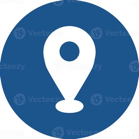 compruebe el icono de ubicación en el círculo azul 14576658 PNG