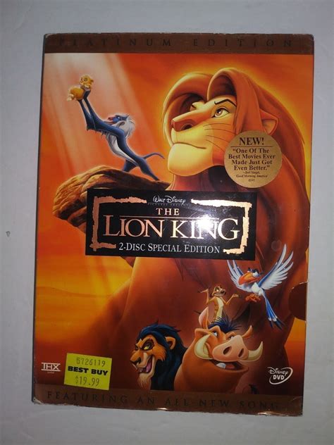 The Lion King DVD 2 Disc Set Platinum Edition Features An All New Song