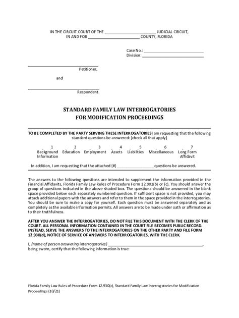 Florida Interrogatories Form Fill Out Sign Online Dochub