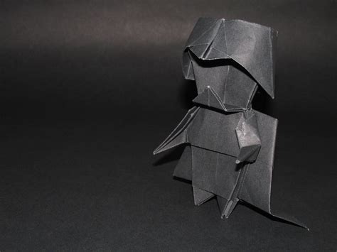 Origami Darth Vader Design By Tadashi Mori I Folded It Fr Flickr