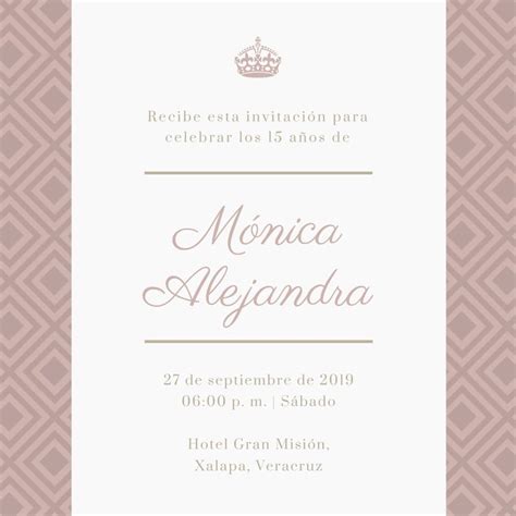 Plantillas de invitaciones para 15 años gratis Canva