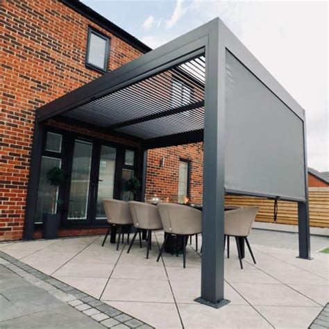 Louver Sun Panel Slats Villa Building Deck Canopy Patio Rainproof