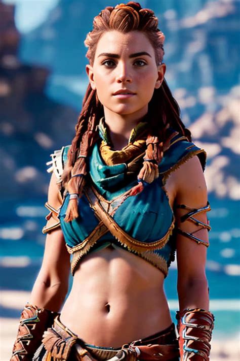 My Model Of Aloy From Horizon Zero Dawn By Celebcartoonizer On Deviantart