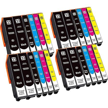Hyggetech Lot De Cartouches D Encre Compatibles Avec Epson Xl
