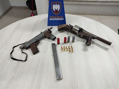A Gazeta PM Apreende Submetralhadora E Escopeta Artesanais Em Casa