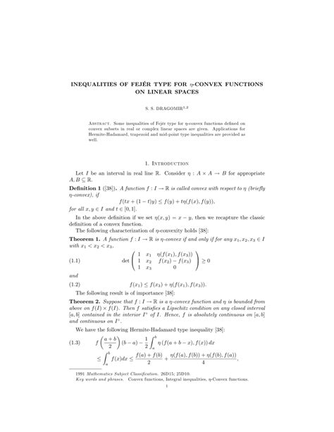 pdf inequalities of fejÉr type for convex functions on linear spaces