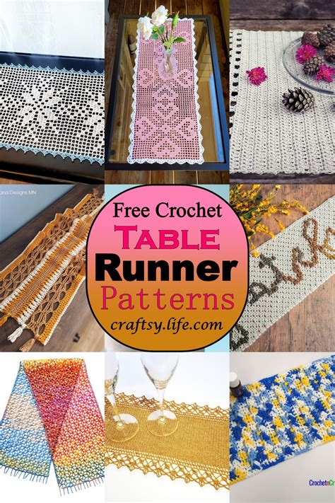 30 Free Crochet Table Runner Patterns For Home Craftsy