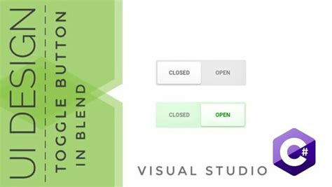 Ui Design Toggle Control In Visual Studio Blend Toggle Button