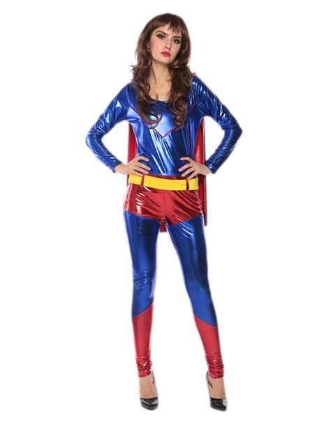 Cosplay Supergirl Catsuit Costumeit Comes With Bodysuit With Capeherosuperman2019 Adult