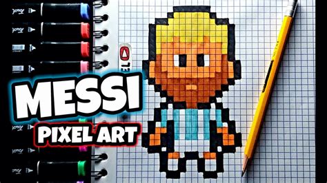 Como Dibujar A Leo MESSI PASO A PASO FACIL Pixel Art How To Draw