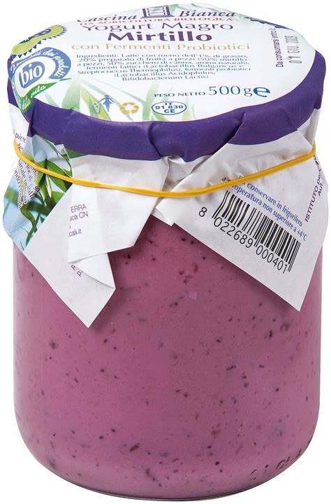 Yogurt magro al mirtillo CASCINA BIANCA Agricoltura biologica NaturaSì