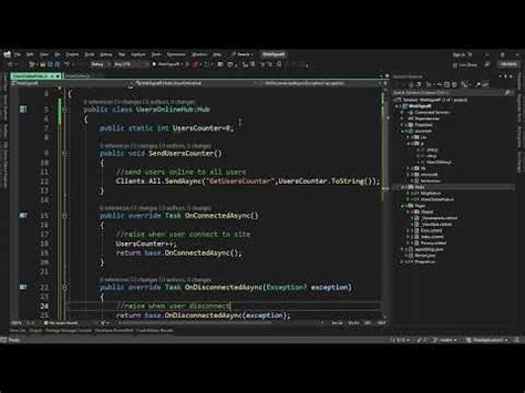 Asp Net Core Signalr Get Online Users Youtube