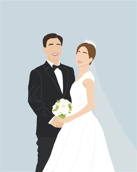 Custom Faceless Digital Portrait Minimal Style Couple Etsy Portrait