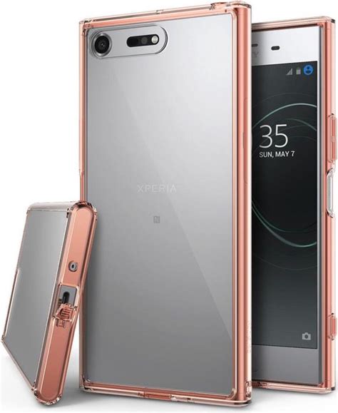 Ringke Fusion Sony Xperia XZ Premium Hoesje Rose Gold Bol