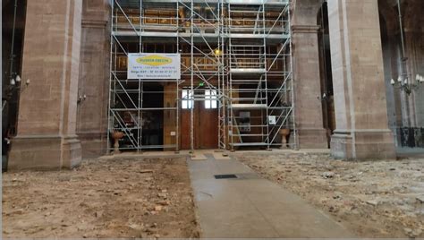 Travaux à la cathédrale Saint Christophe de Belfort vers un nouveau