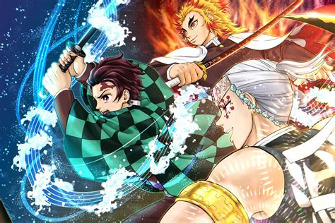 Demon Slayer Tengen Uzui Kyojuro Rengoku Premium Chokonose Figure Set