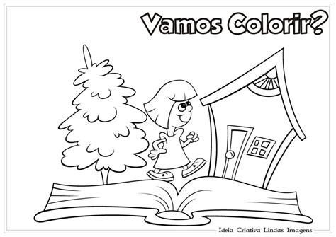 Desenho De Dia Do Livro Infantil Para Colorir