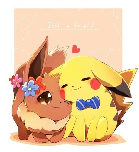 Pikachu And Eevee Fan Art