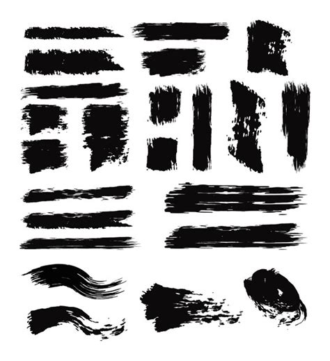 Premium Vector Hand Painted Grunge Texture Brush