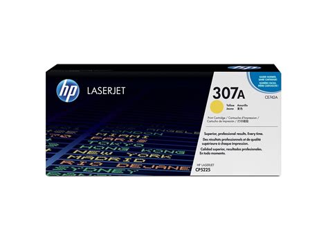 HP 307A CE742A Yellow Original LaserJet Toner Cartridge HP Store Canada