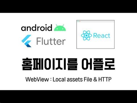 홈페이지를 어플로 안드로이드 웹뷰 WebView Local Assets HTML File YouTube