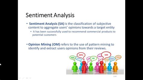 sentiment analysis and opinion mining youtube