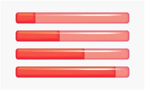 Red Progress Bars 3d Vector Clipart 28194544 Vector Art At Vecteezy