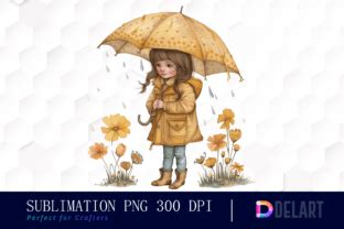 Rainy Day Spring Clipart PNG Bundle Graphic By DelArtCreation
