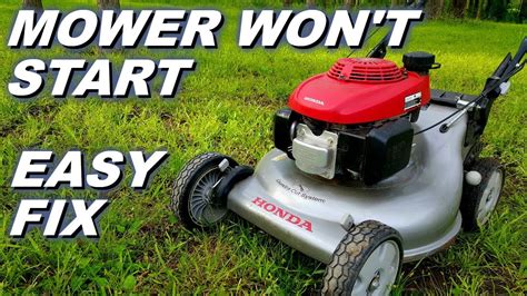 Push Mower Not Starting After Winter