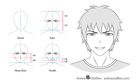 12 Anime Male Facial Expressions Chart Tutorial AnimeOutline